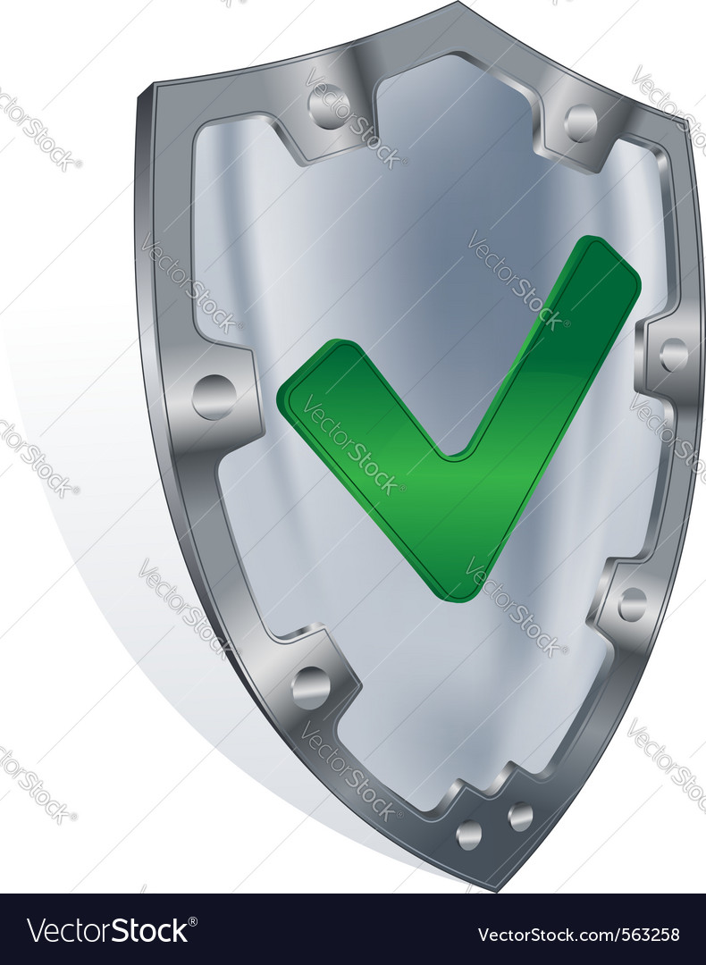 Shield security concept Royalty Free Vector Image