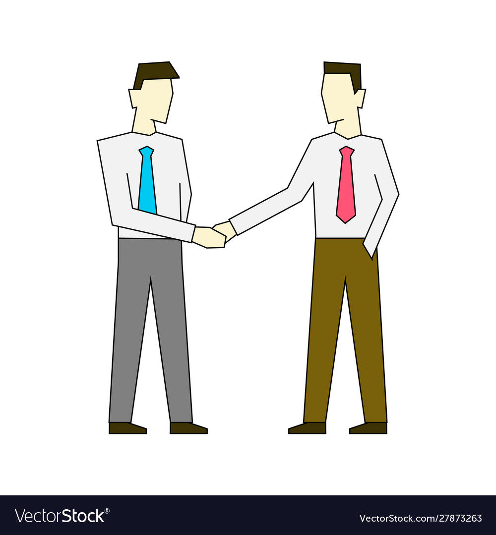 businessmen-shaking-hands-outline-color-royalty-free-vector