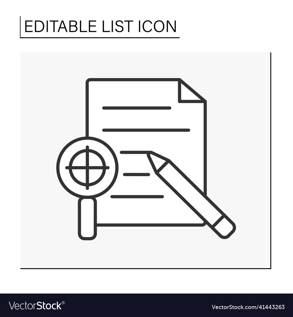 Document line icon Royalty Free Vector Image - VectorStock