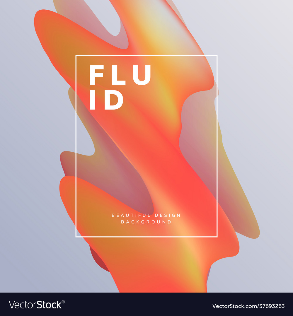 Fluid gradient wallpaper design Royalty Free Vector Image