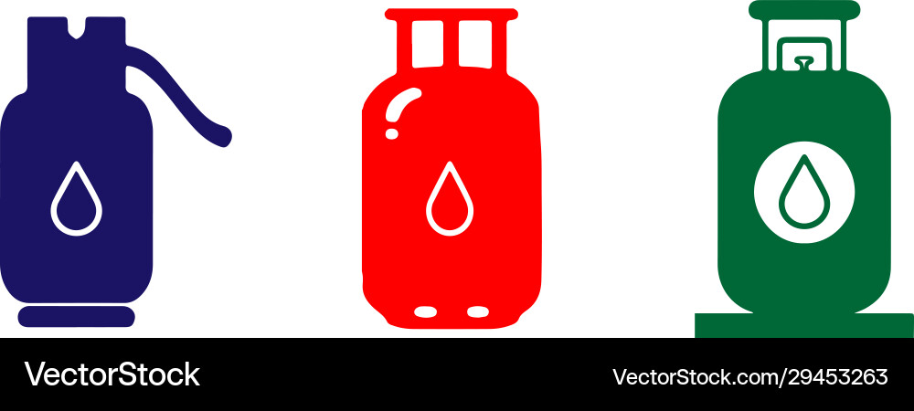 Gas tank icon isolated on background Royalty Free Vector