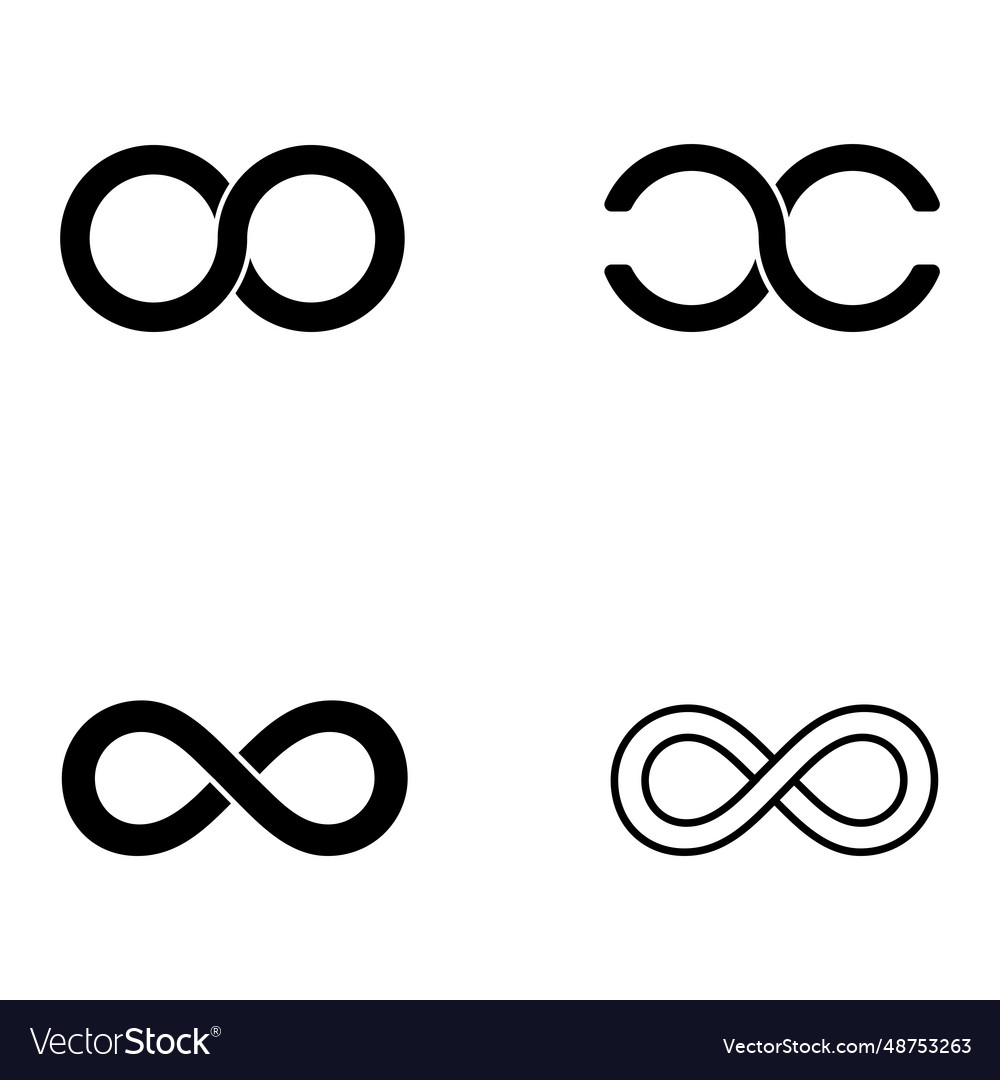 Infinity icon Royalty Free Vector Image - VectorStock
