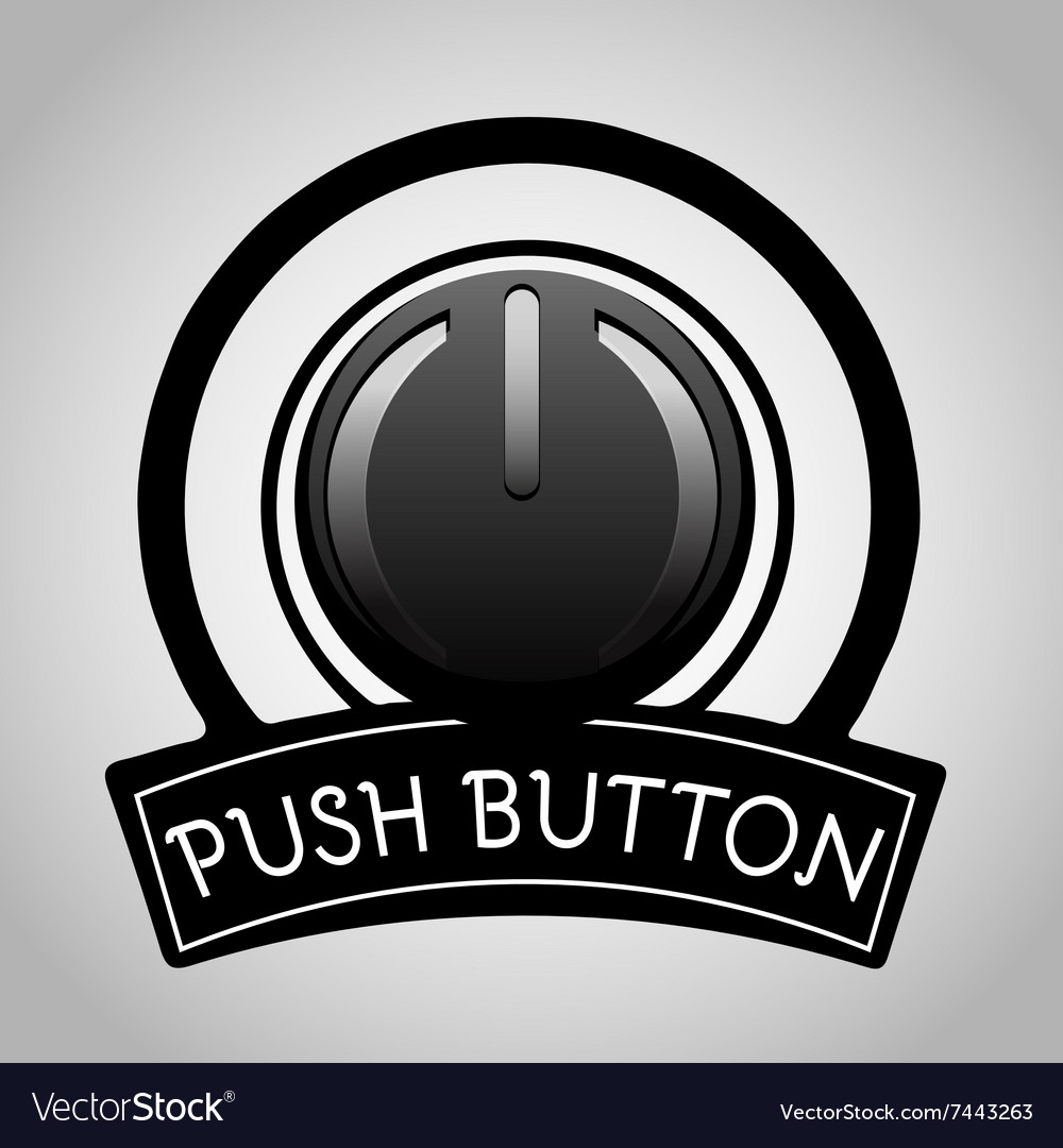 Power push button icon Royalty Free Vector Image