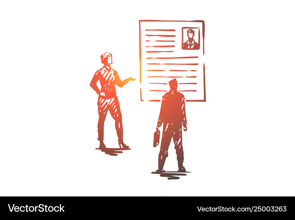 Recruitment agency work employment concept Vector Image