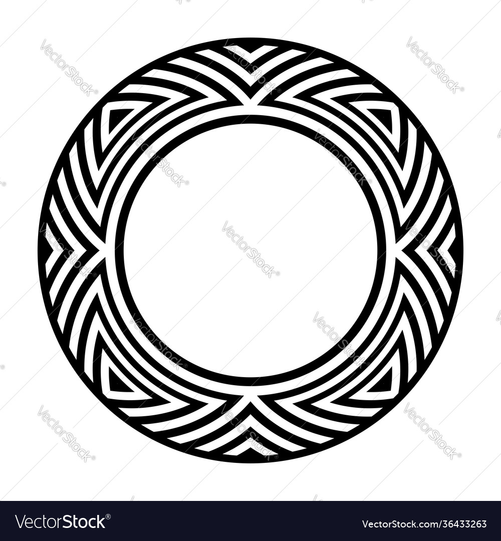 Round frame Royalty Free Vector Image - VectorStock