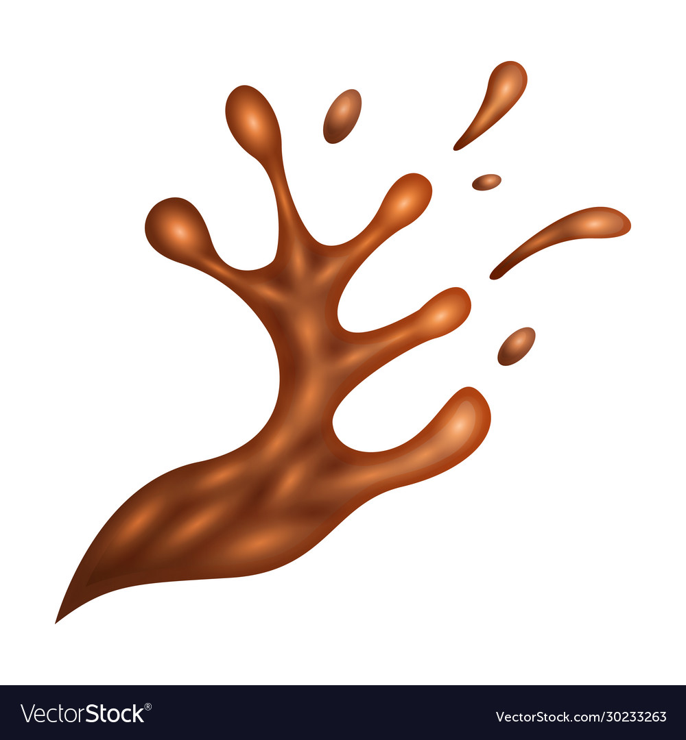 Splash iconrealistic icon isolated Royalty Free Vector Image Splash iconrealistic icon isolated Royalty Free Vector Image