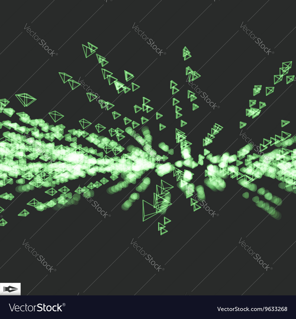Array Dynamic Emitted Particles Motion Effect Vector Image