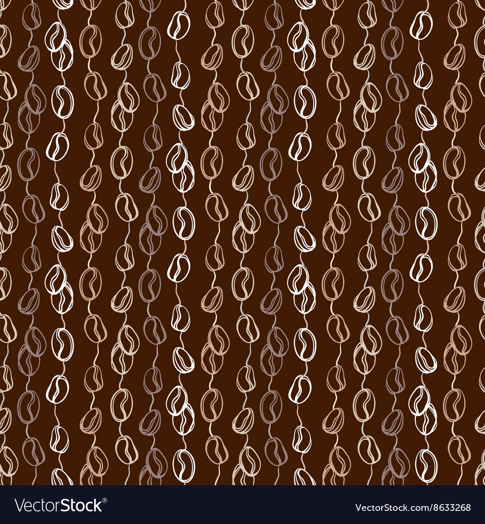 Coffee seamless pattern Royalty Free Vector Image