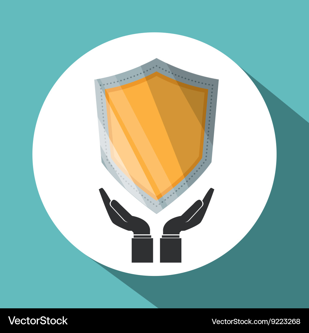 Insurance design safety icon isolated Royalty Free Vector