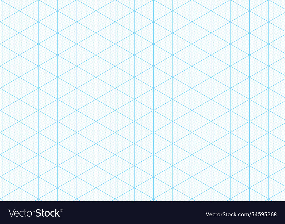 Isometric graph paper background plotting Vector Image