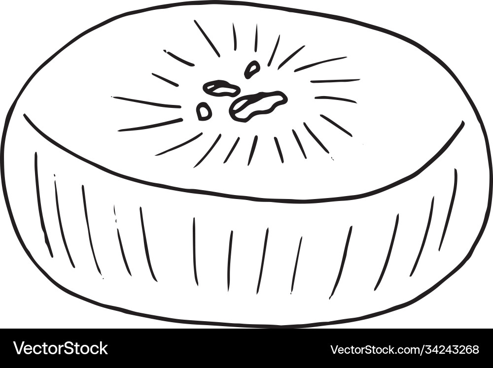 Traditional indian sweets sandesh sketch hand Vector Image