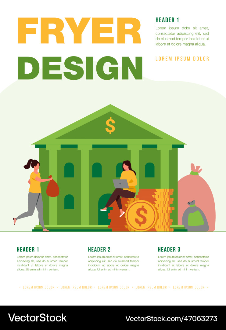 Banker taking clients money for saving Royalty Free Vector