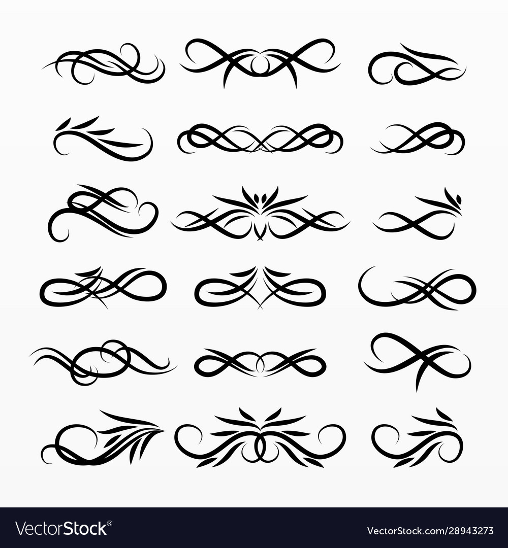 Border and frames set collection Royalty Free Vector Image