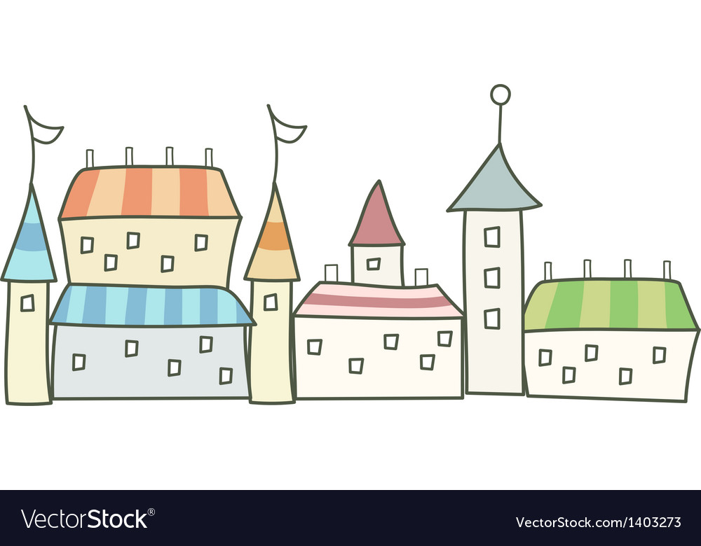 Castle Royalty Free Vector Image - VectorStock