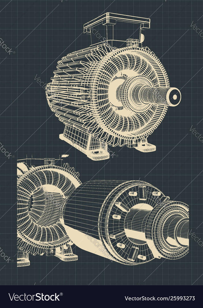 Electric motor Royalty Free Vector Image - VectorStock
