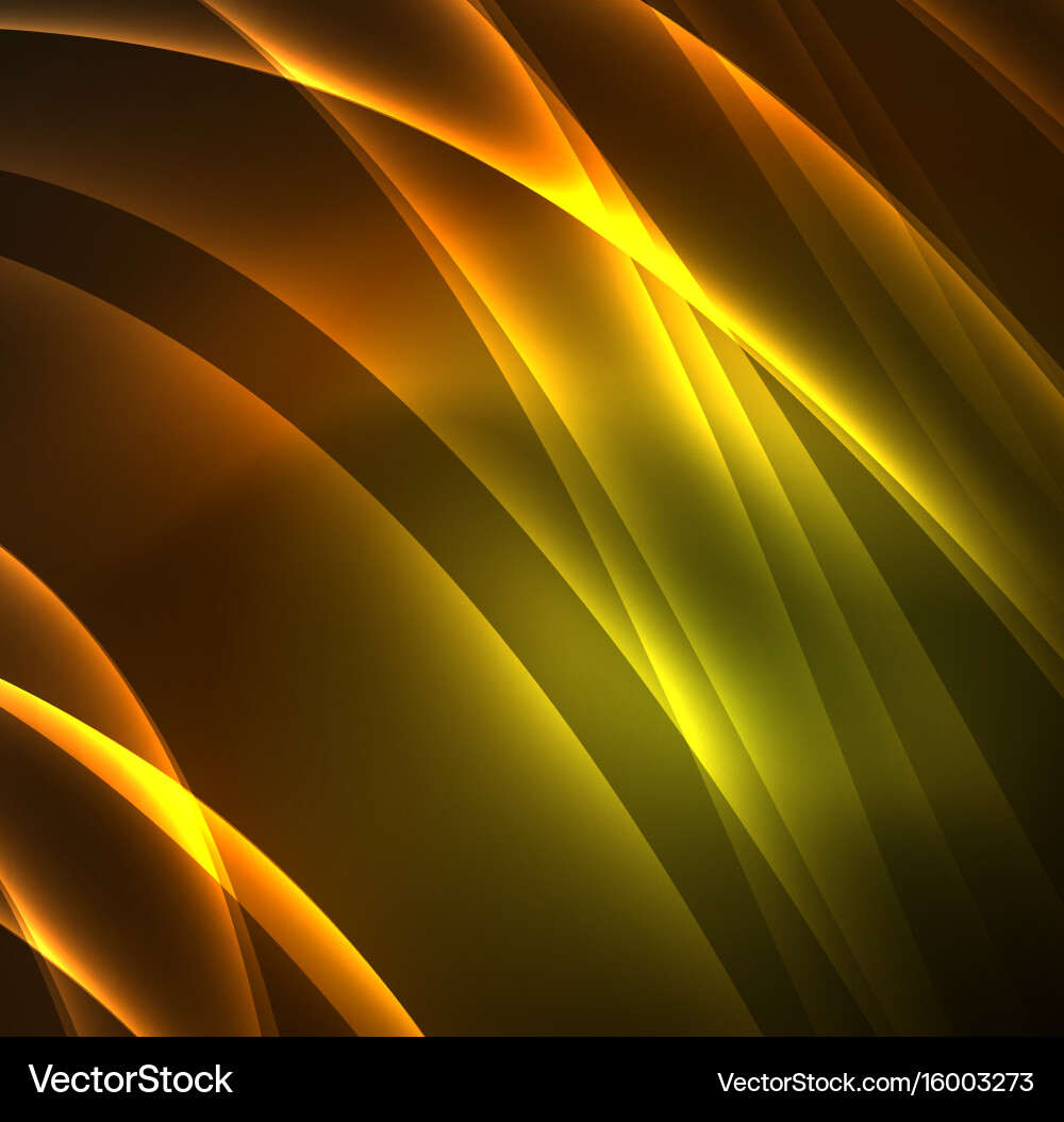 Energy lines glowing waves in the dark Royalty Free Vector