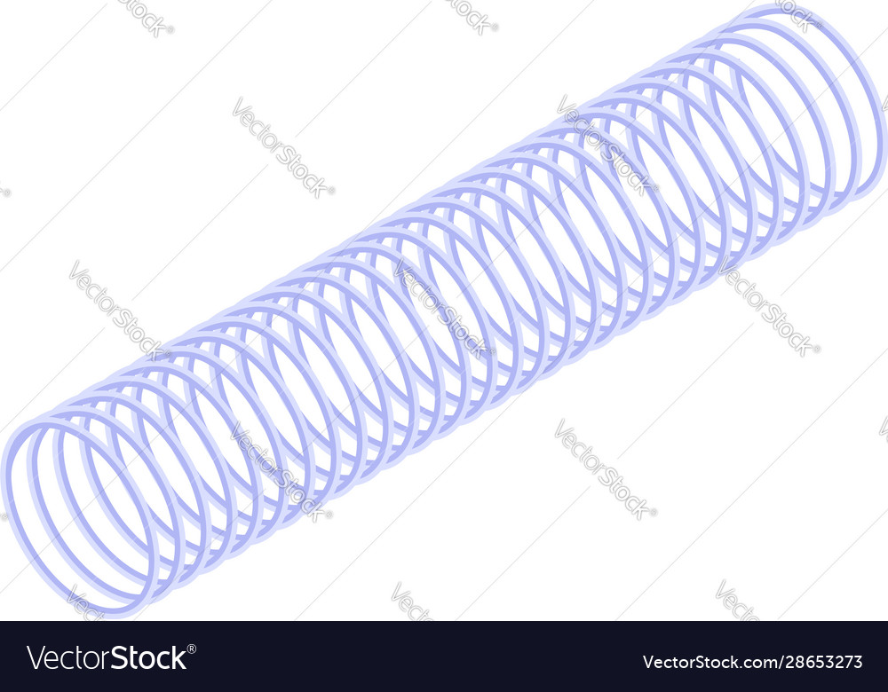 Shape coil icon isometric style Royalty Free Vector Image