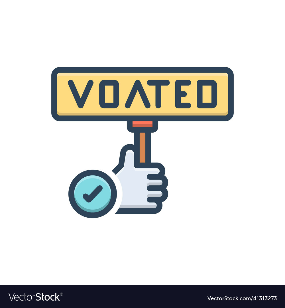 Voted Royalty Free Vector Image - VectorStock