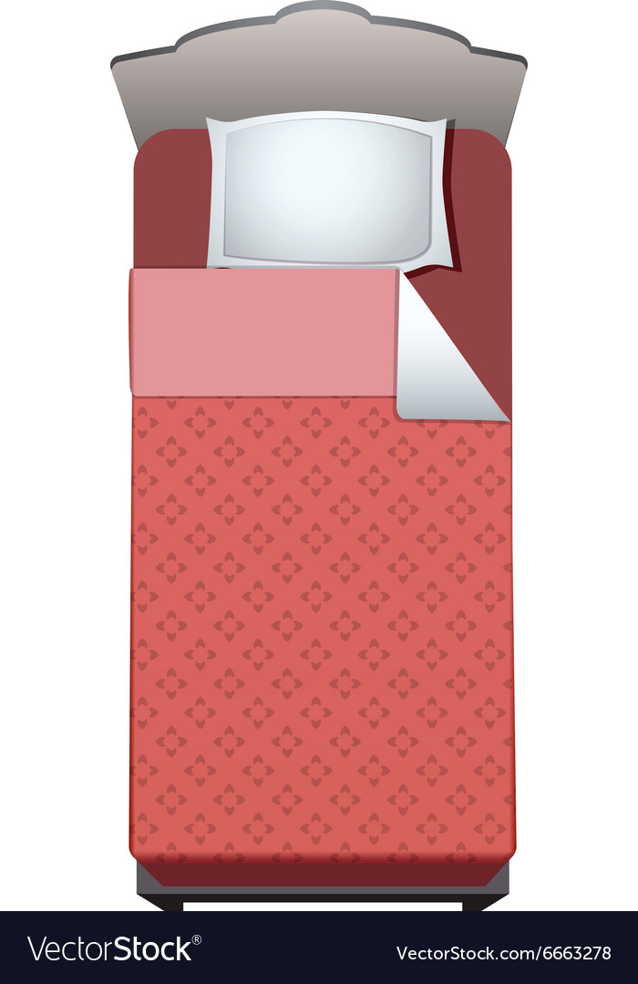 Bed single Royalty Free Vector Image - VectorStock