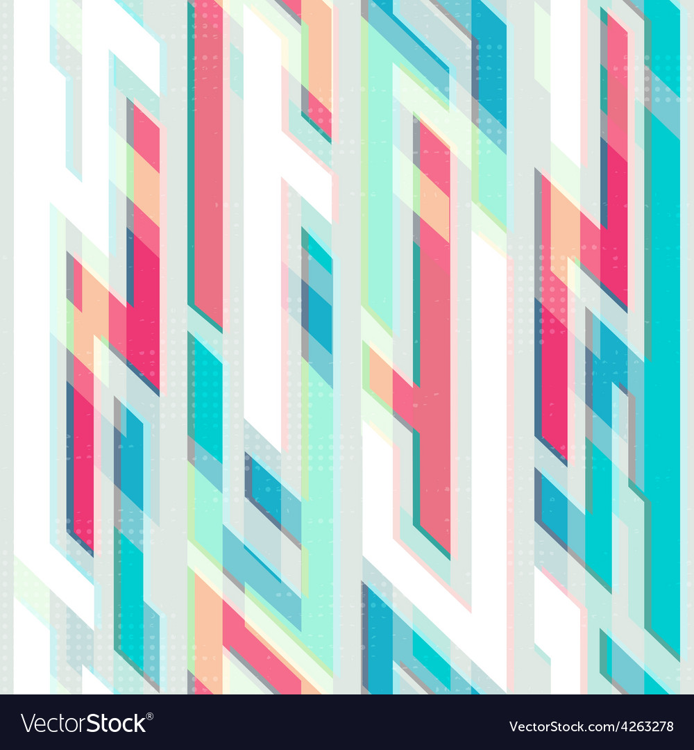 Blue geometric seamless pattern Royalty Free Vector Image