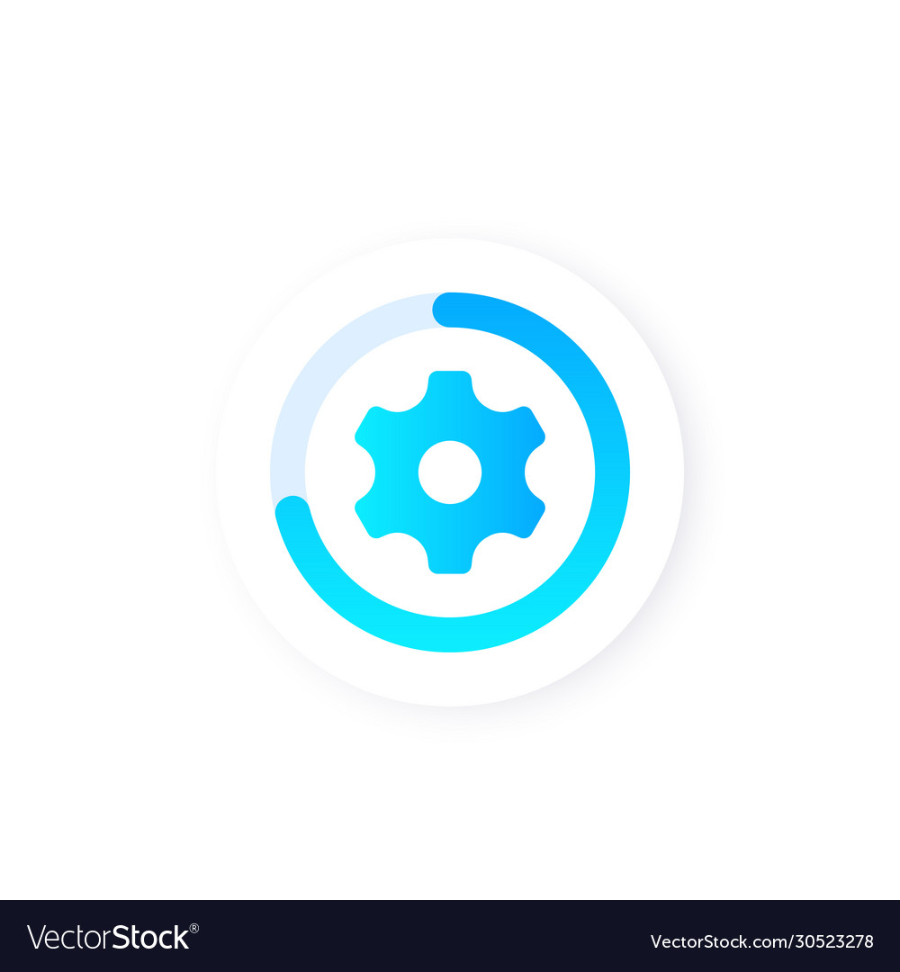 Completed progress update Royalty Free Vector Image