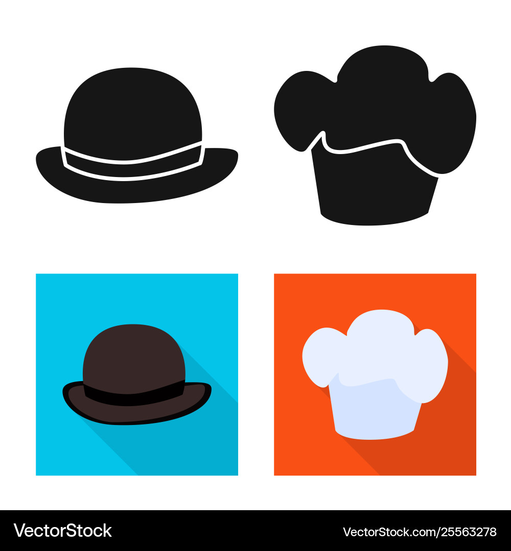 Design clothing and cap icon collection Royalty Free Vector