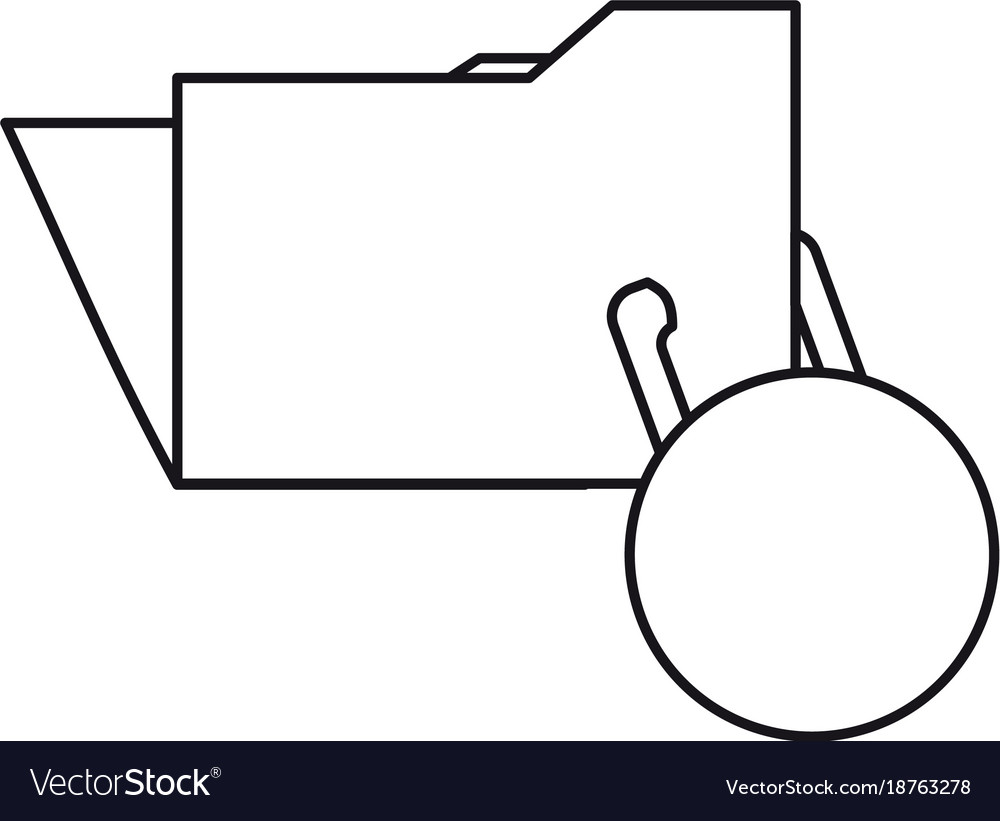 Document folder design concept Royalty Free Vector Image