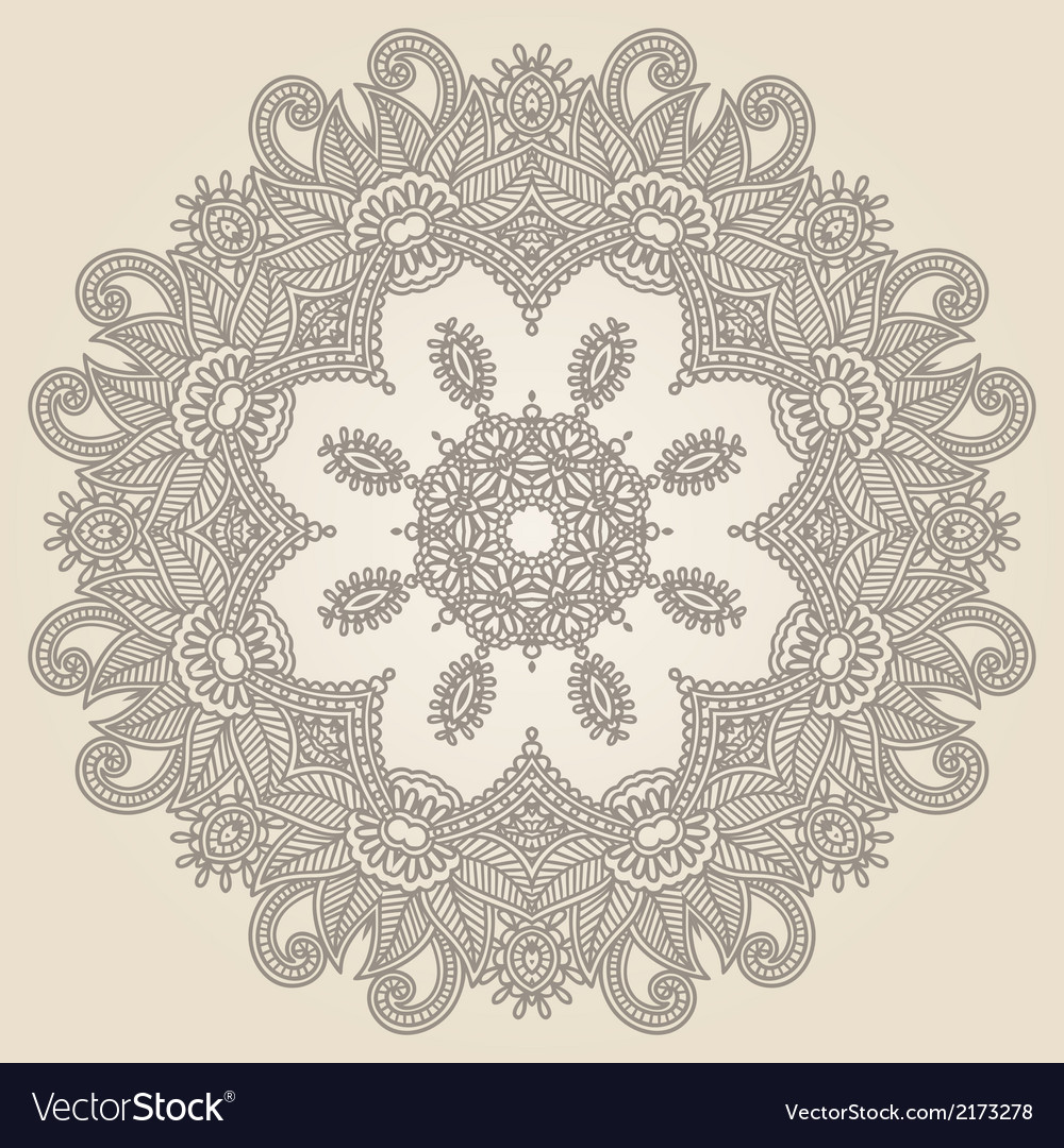 Geometric doily pattern Royalty Free Vector Image