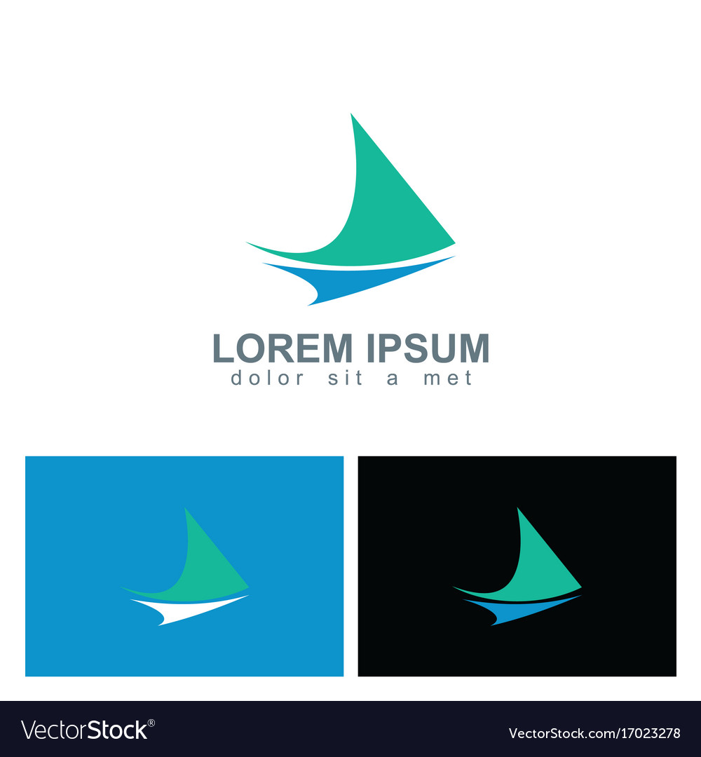 Triangle loop abstract arrow logo Royalty Free Vector Image