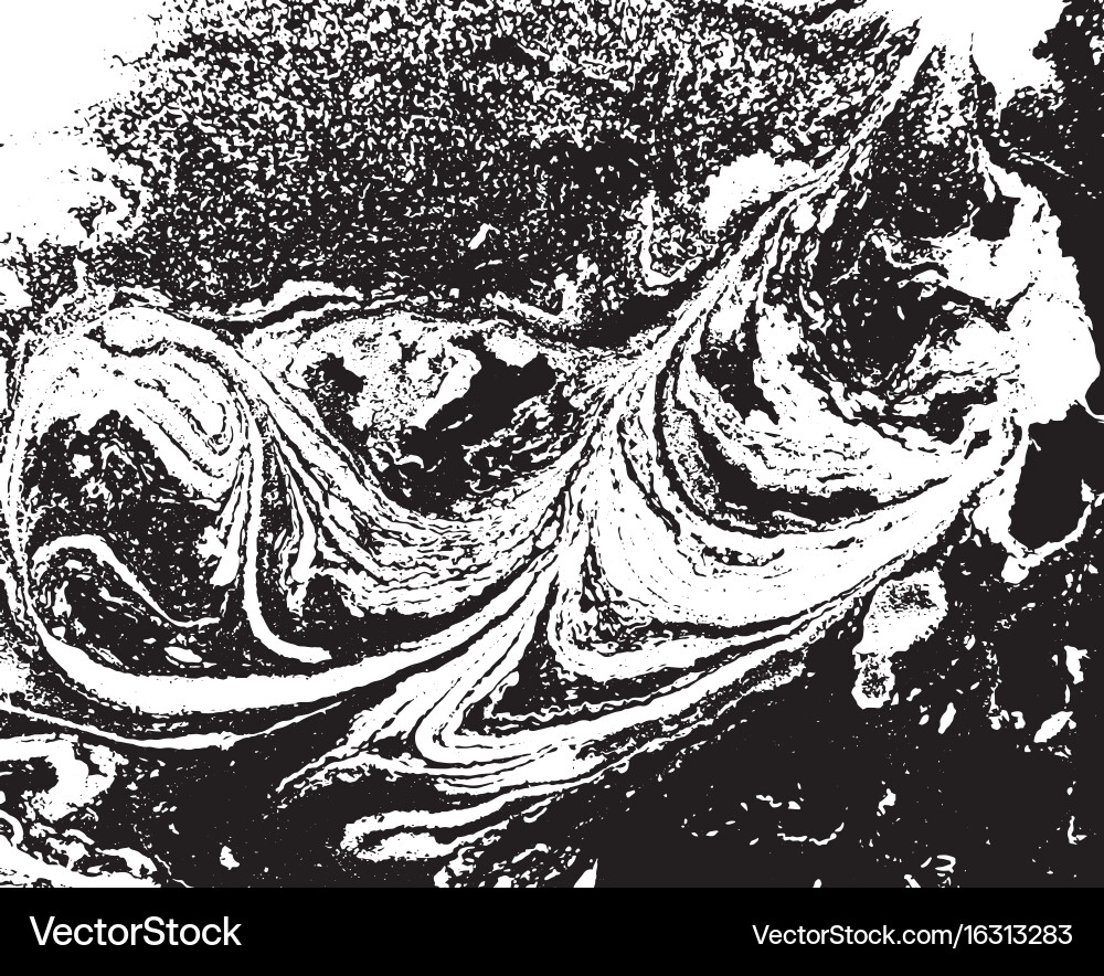 Black and white liquid texture watercolor hand Vector Image