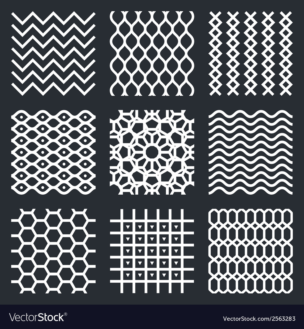 Geometric textures Royalty Free Vector Image - VectorStock