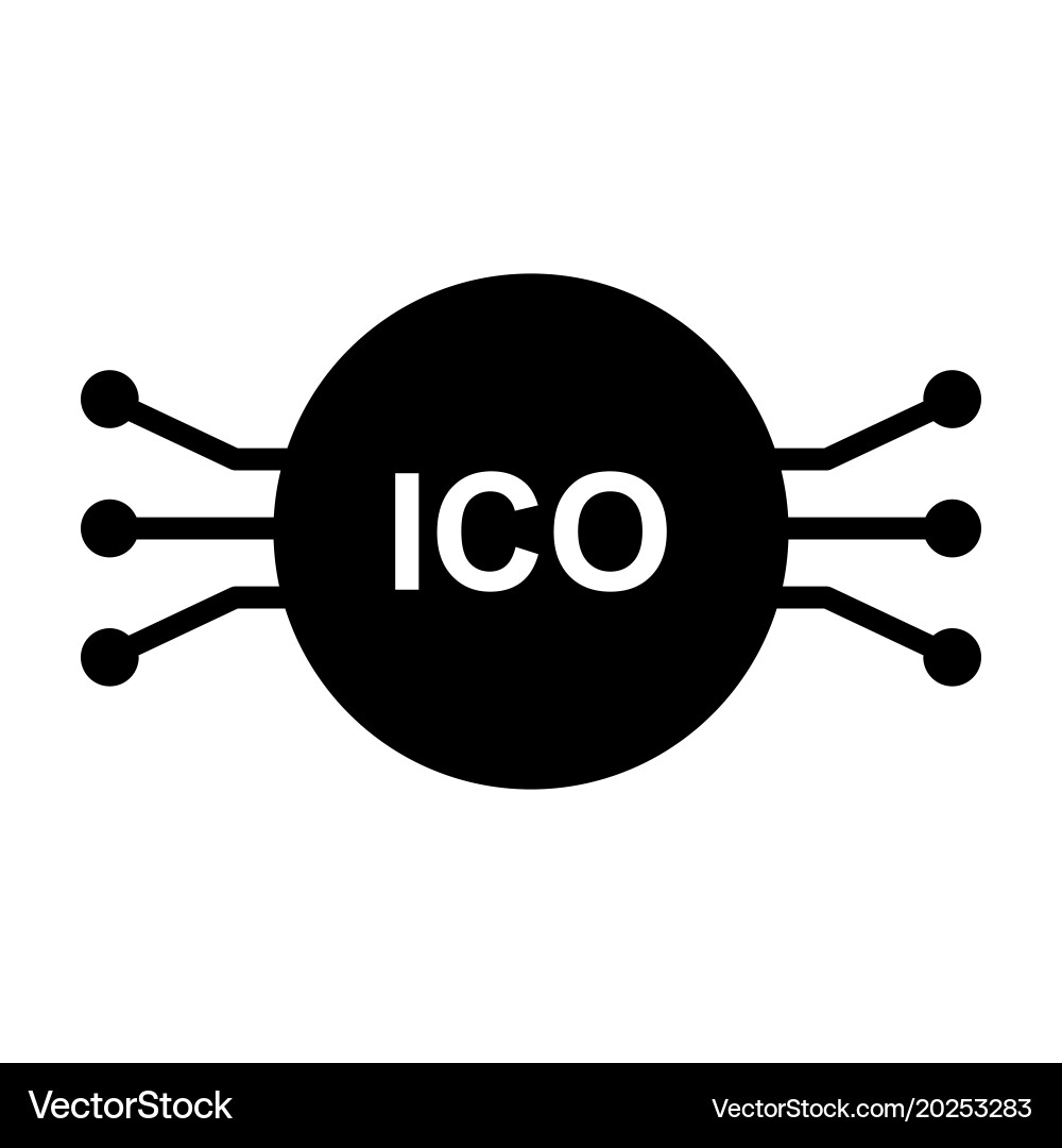Ico icon simple minimal 96x96 pictograph Vector Image