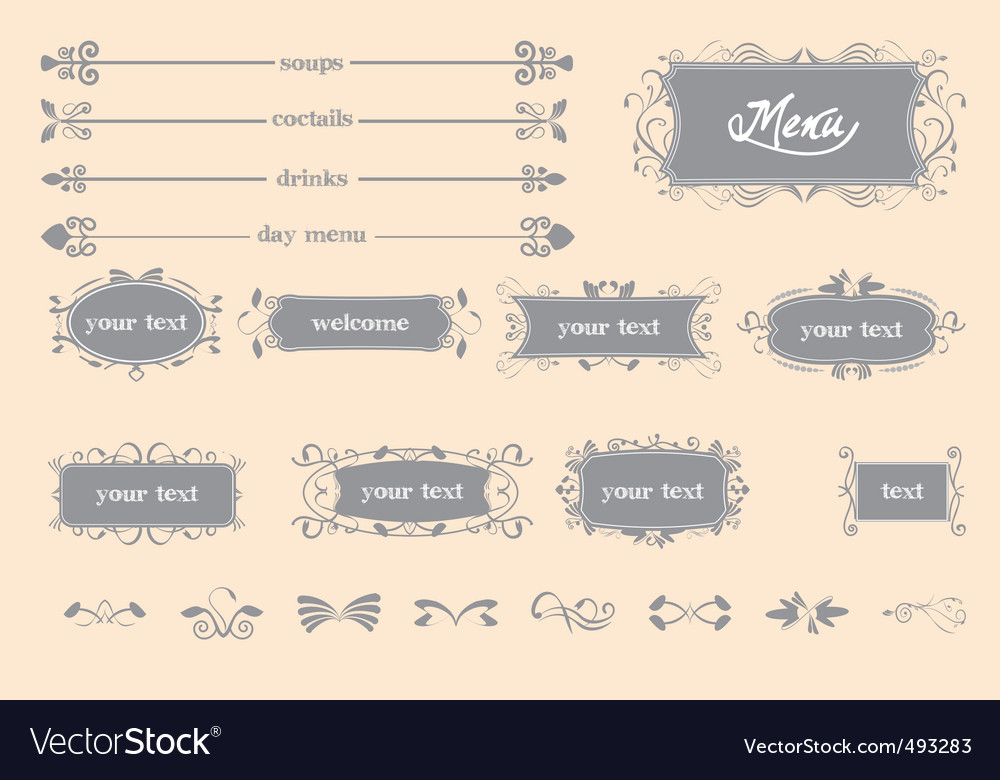 Restaurant menu Royalty Free Vector Image - VectorStock