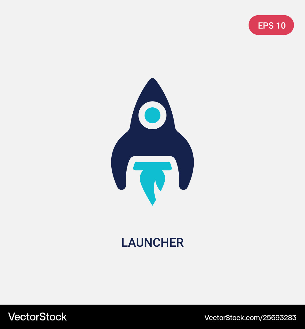 Two color launcher icon from army concept Vector Image