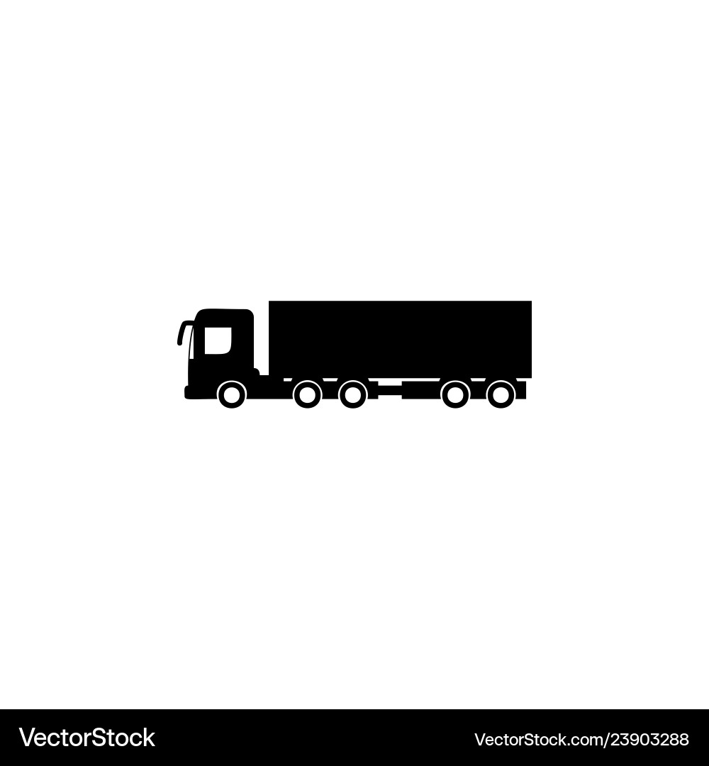 Cargo with a trailer icon element of car type Vector Image