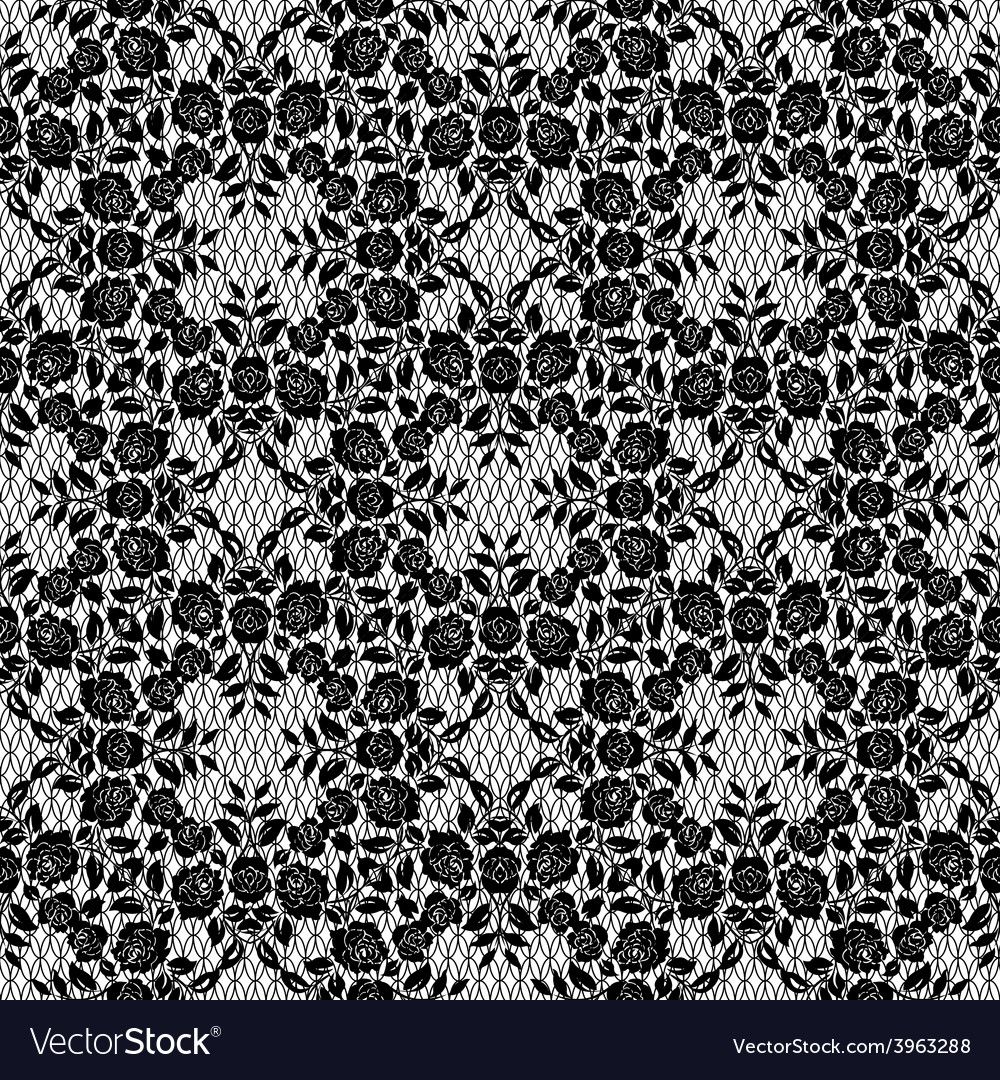Floral Lace Pattern Royalty Free Vector Image Vectorstock