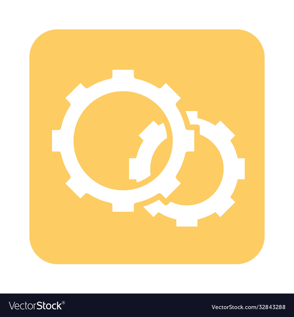 Mobile application settings web button menu Vector Image