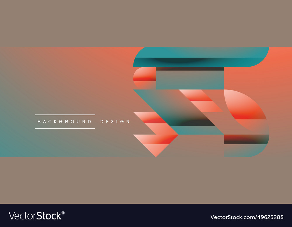 Simple geometric forms - dynamic Royalty Free Vector Image