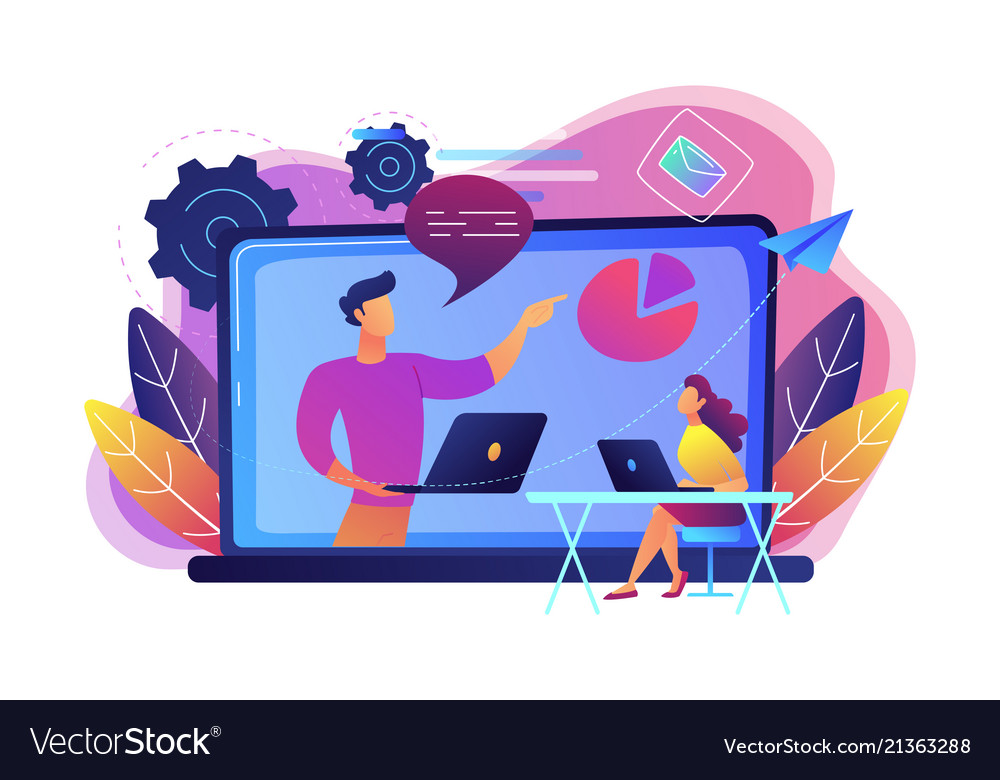 Webinar concept Royalty Free Vector Image - VectorStock