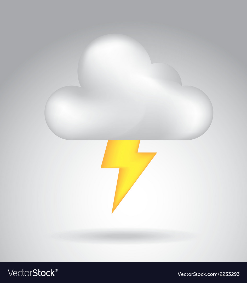 Cloud icon over gray background Royalty Free Vector Image