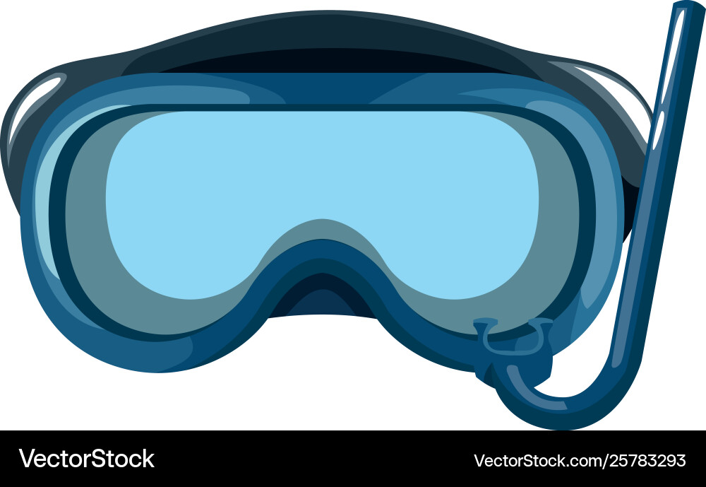Diving mask equipment cartoon isolated Royalty Free Vector