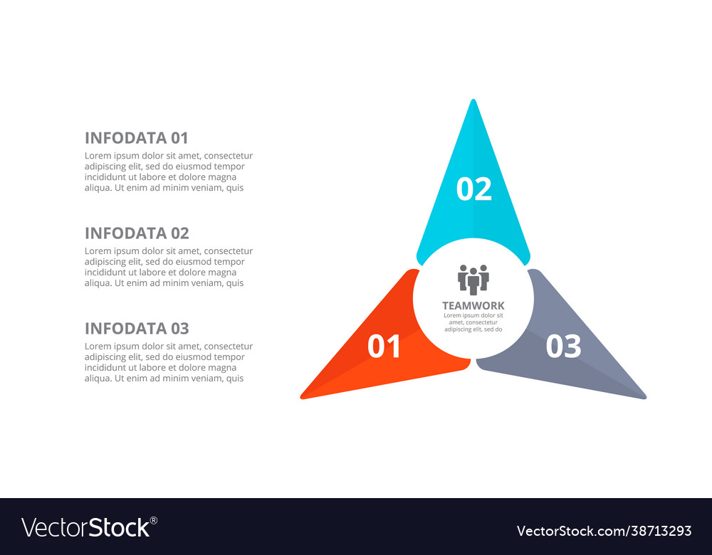 Infographic abstract elements flat Royalty Free Vector Image
