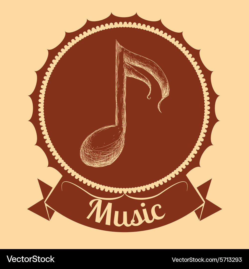 Music and sound design Royalty Free Vector Image