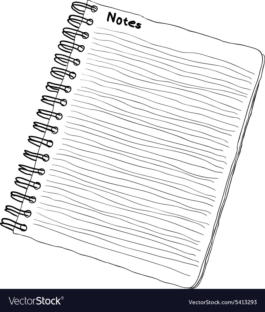 Notebook Royalty Free Vector Image - VectorStock