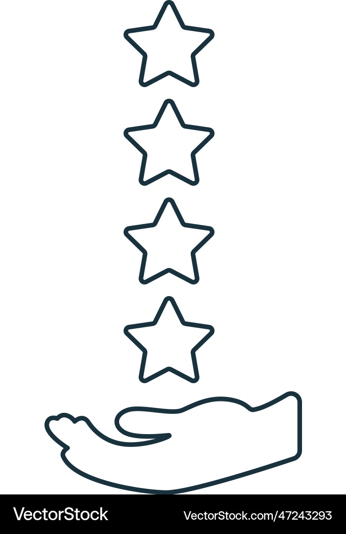 Reputation icon monochrome simple sign from core Vector Image