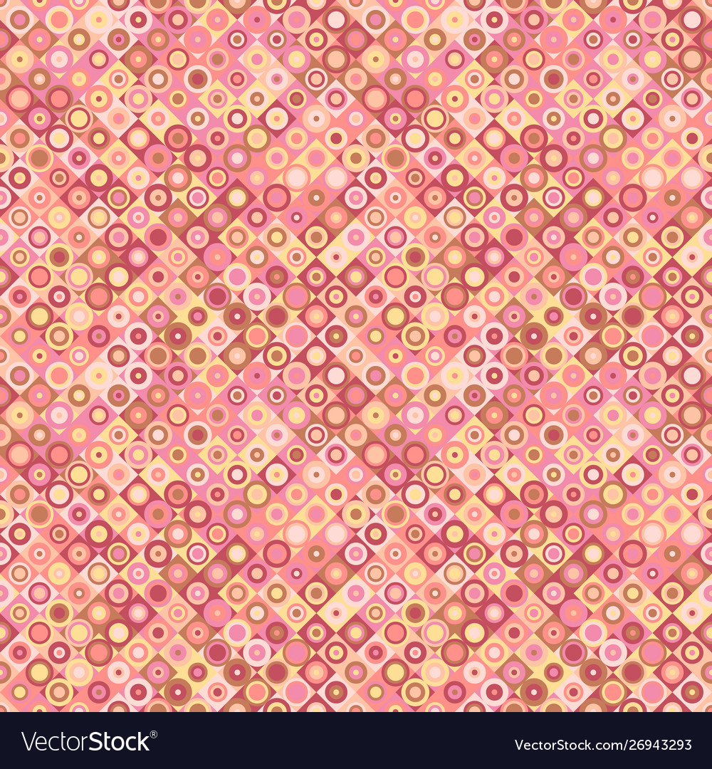 Seamless abstract circle mosaic pattern Royalty Free Vector
