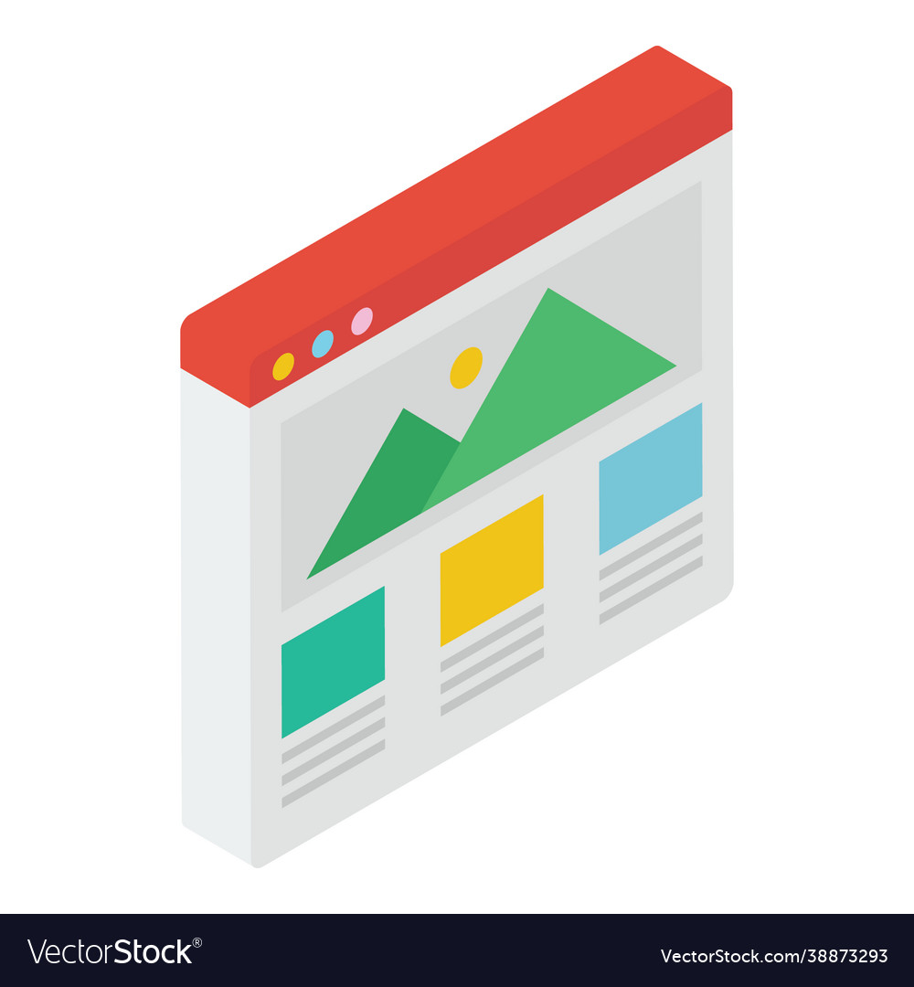 Webpage image Royalty Free Vector Image - VectorStock