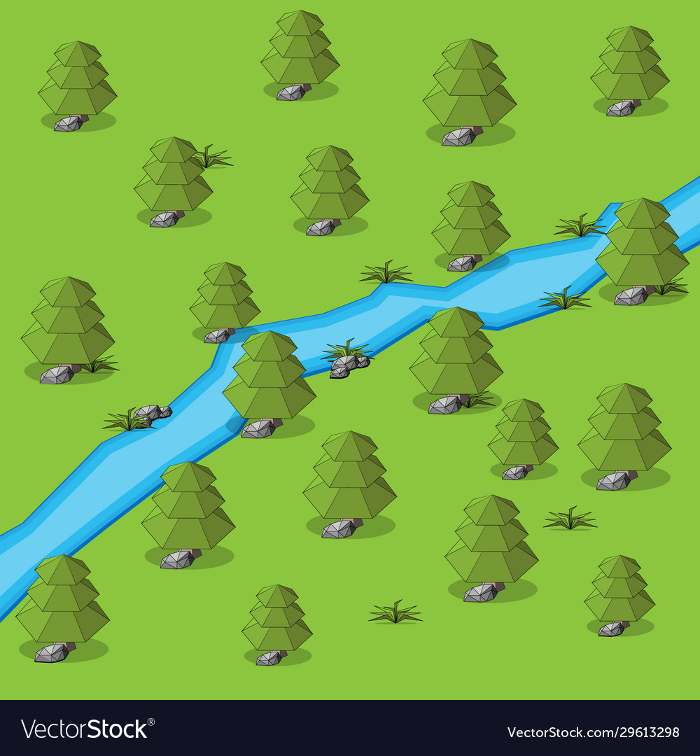 Background image an array christmas trees Vector Image