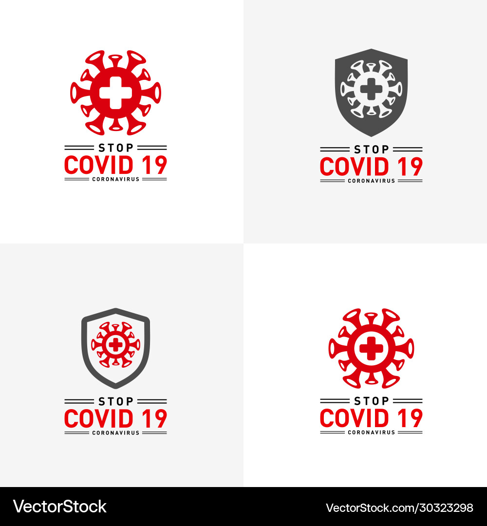 Coronavirus concept inscription typography design Vector Image