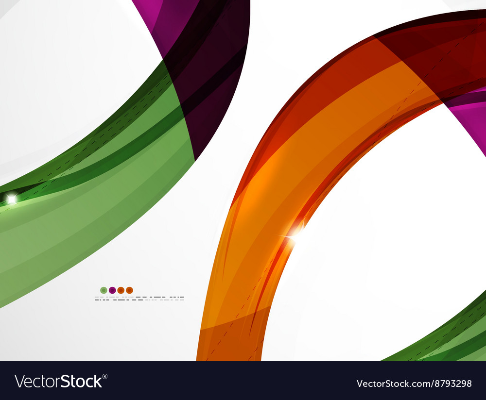 Leaf shape wave abstract background Royalty Free Vector